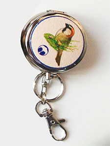 Stainless Steel Pocket Ashtray Keychain